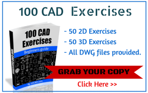 20 Days of 2D AutoCAD exercises #1 - 12CAD.com