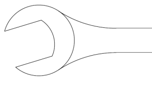 Draw a Wrench in AutoCAD | 12CAD.com