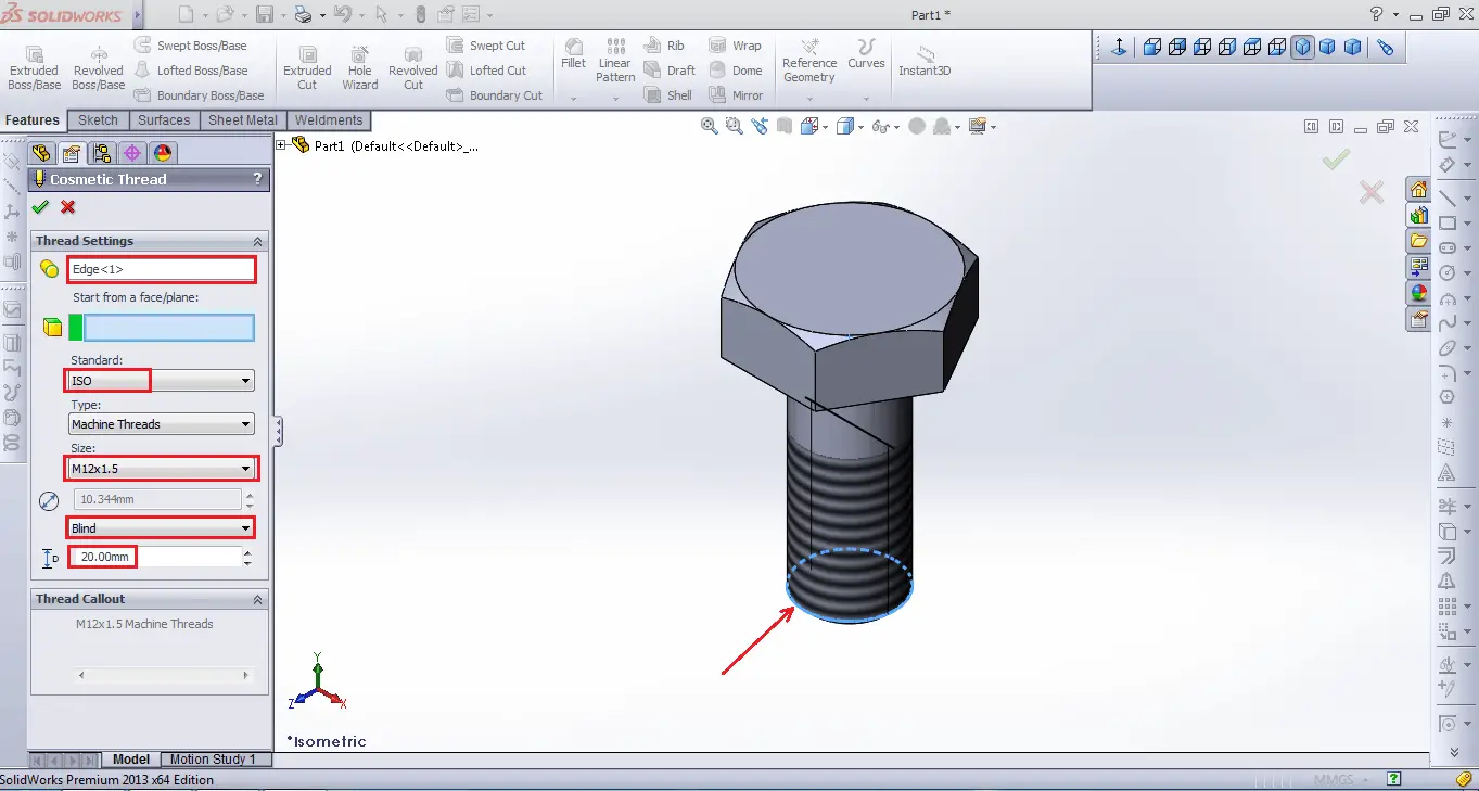 How To Make Threads In SolidWorks 12CAD