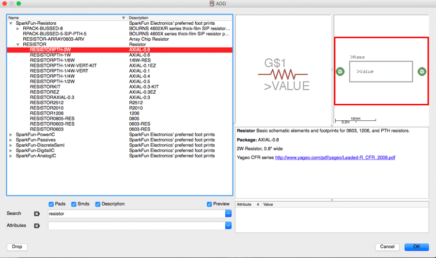 How to Add a Part in a Schematic - Eagle CAD Tutorial