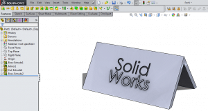How to Engrave or Emboss Text on a Part in SolidWorks
